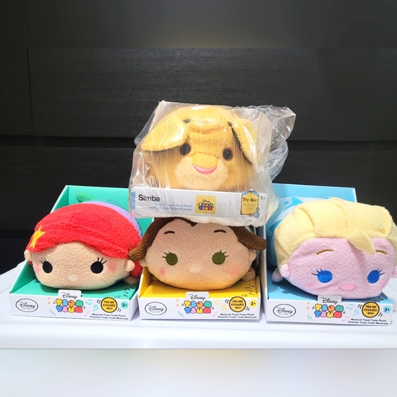 Disney | Toys | Disney Store Musical Tsum Tsum Plush 7 Set Of 4 Ariel ...